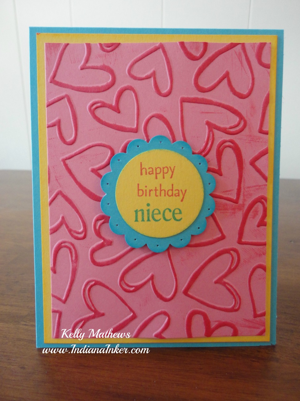 Indiana Inker: Niece Birthday Card