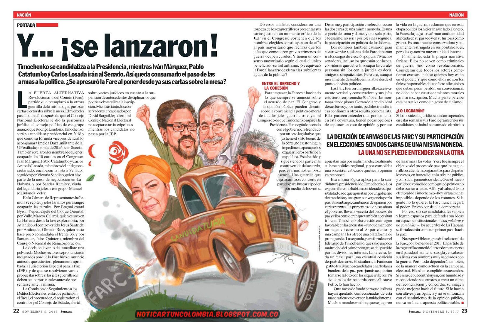 NOTICIAS DE CARTOON EN COLOMBIA: CARICATURAS DE LAS FARC EN REVISTA ...