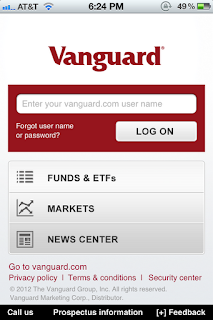 Relentless Financial Improvement: Making mobile investments with Vanguard