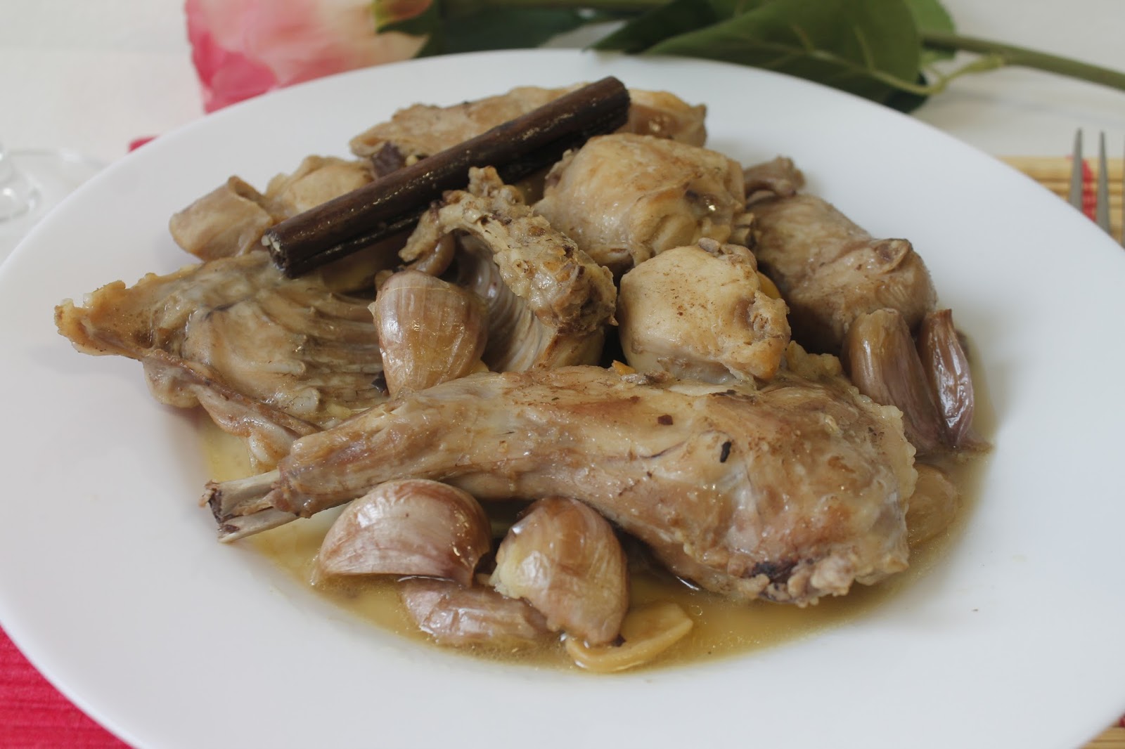 Conejo guisado ~ Con sabor a huerto