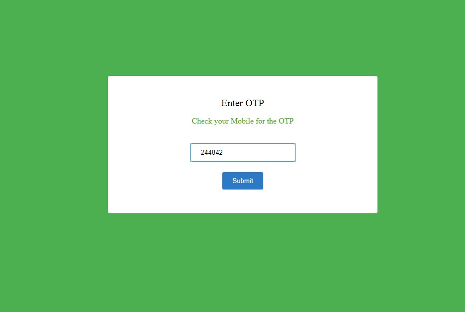 Full form for Mobile otp login system using sms gateway in php & mysql