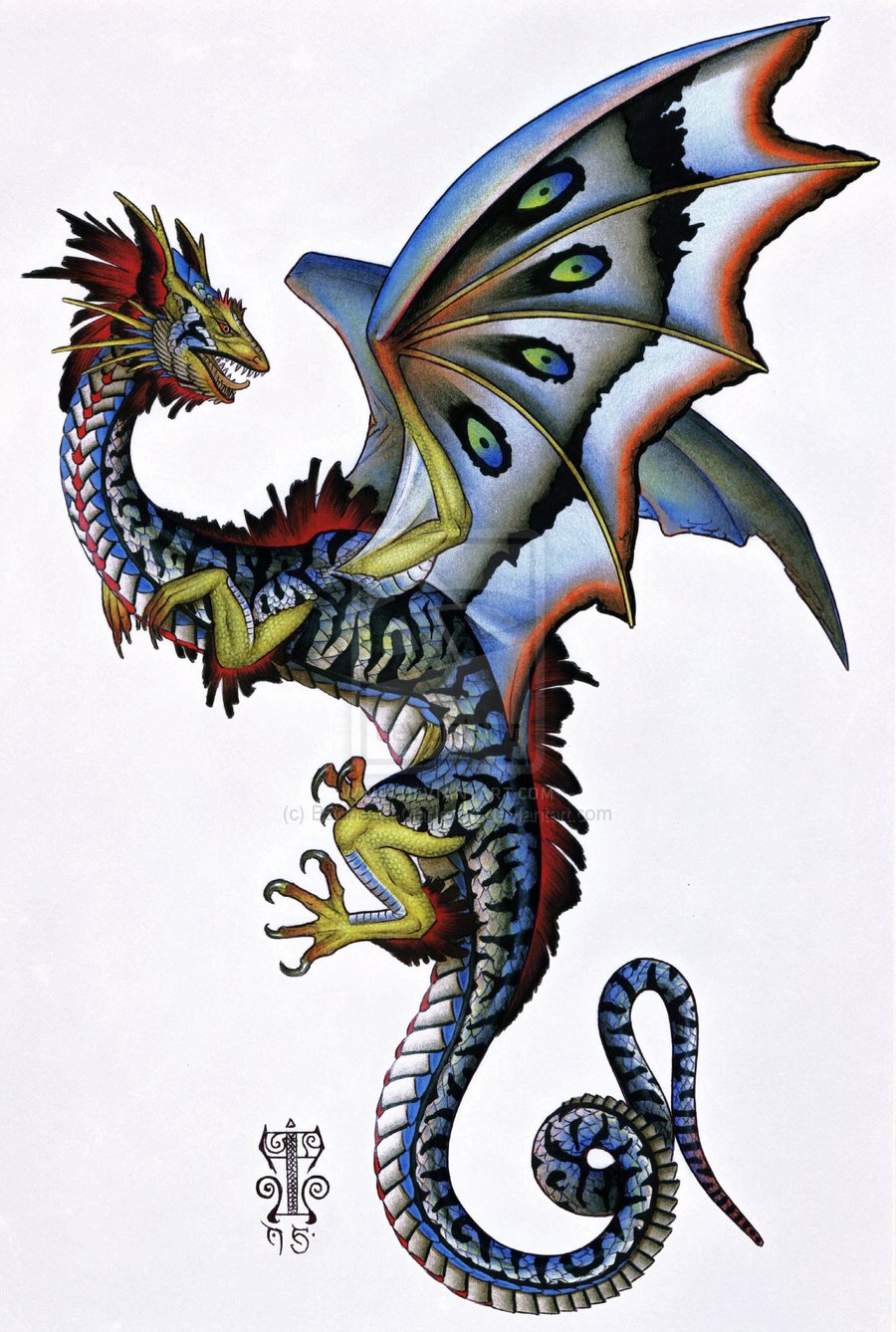 Tetoválás minták és képek tetkó barátoknak: Sárkány tetoválás minták ...