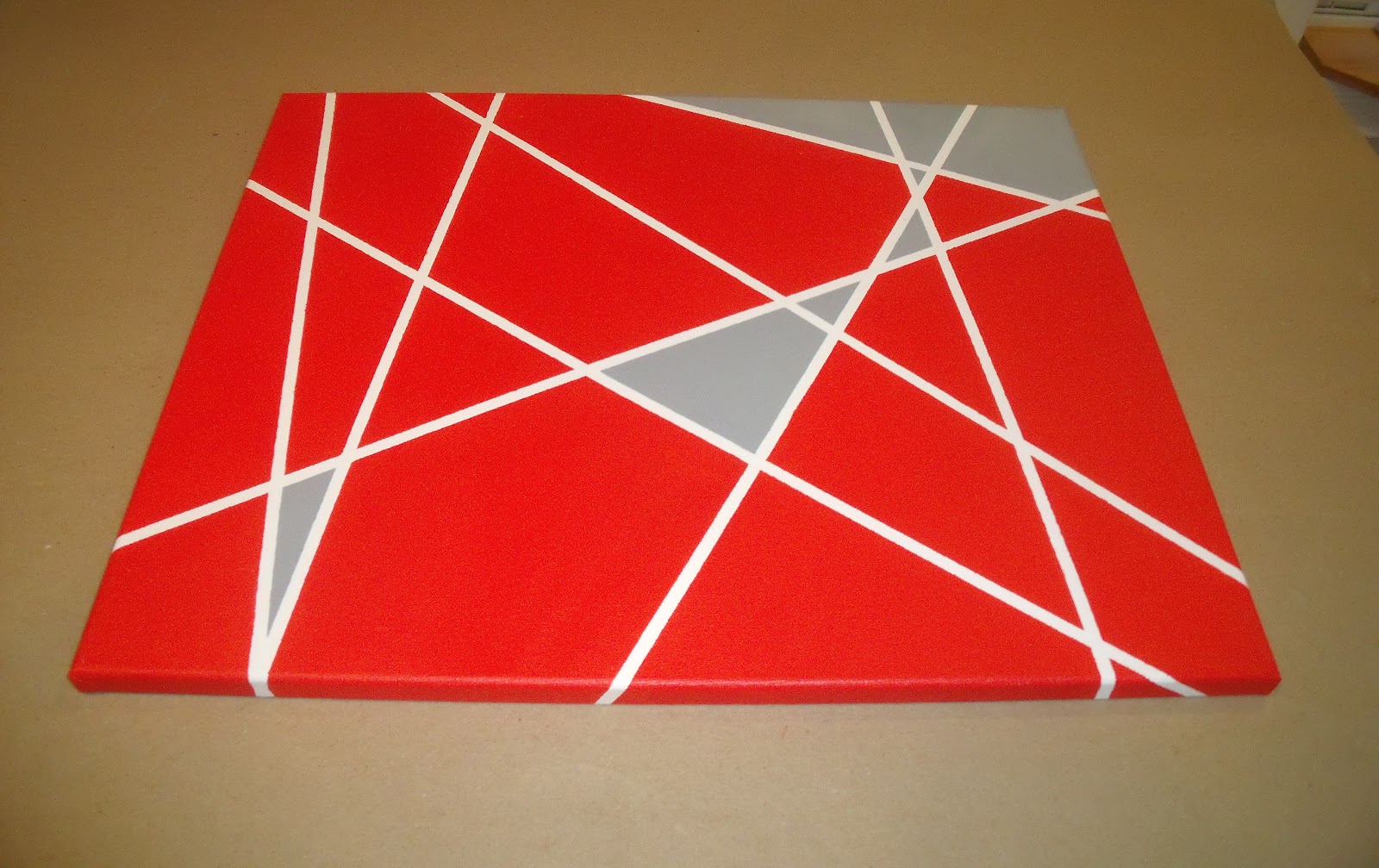 Budget DIY: Modern Line Painting