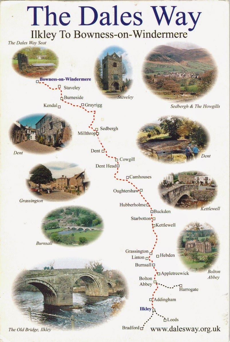 Map Cards - Hunting: 0373 Great Britain - England, The Dales Way