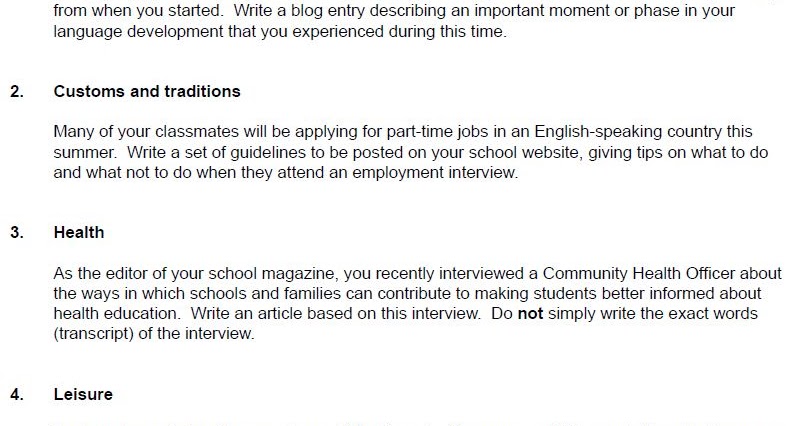 Year 12 English TS 2016-2017: PAPER 2 - Examples from our students...