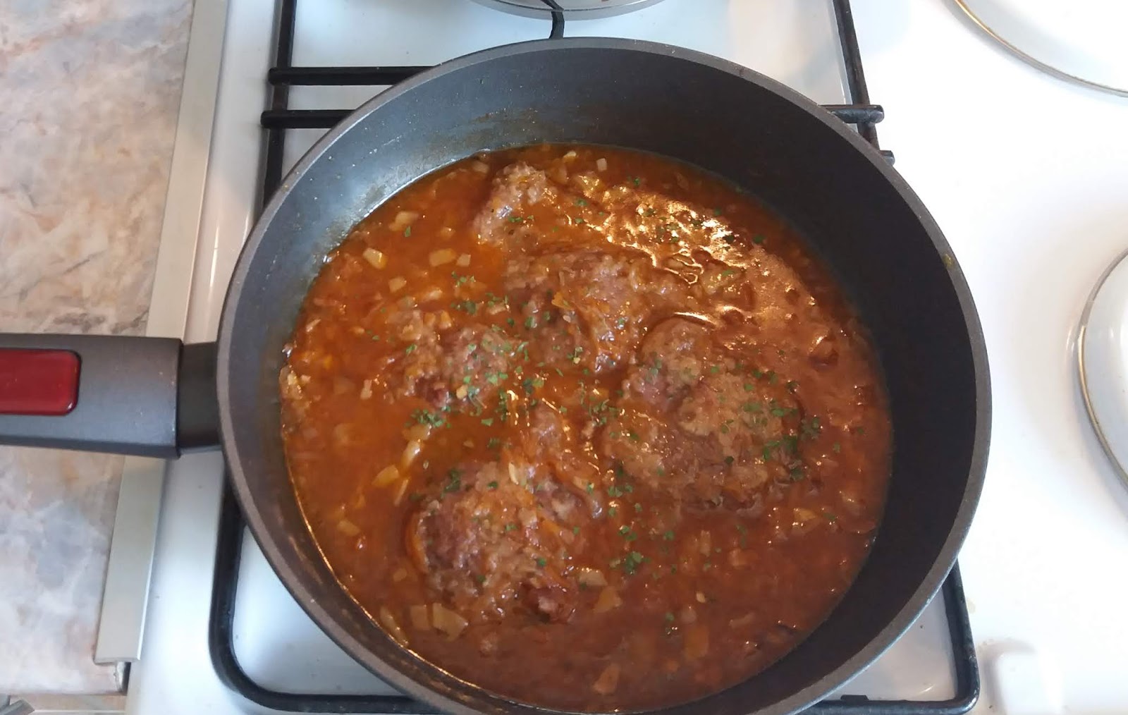 Moji najbolji recepti: Moji najbolji recepti - JUNEĆE ŠNICLE U SAFTU