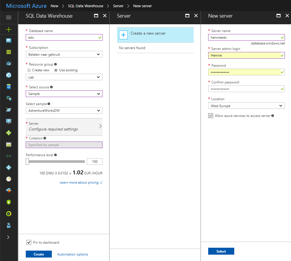BI Future Blog: Azure : Setting up a SQL DW (MPP) BI Future Blog: Azure : Setting up a SQL DW (MPP)