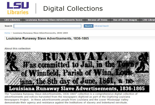 UpFront with NGS: Runaway Slave Advertisements -- Invaluable to ...