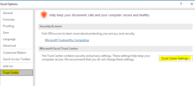 Oracle Applications Blog Excel And System Settings For Adfdi In Oracle Fusion