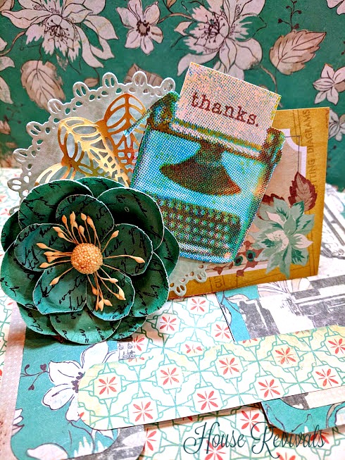 From there, I found papers and embellishments that coordinated in both ...