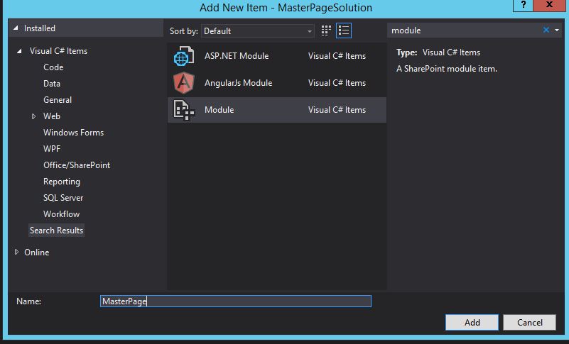 SharePoint Home: Deploying SharePoint 2016 master pages using visual ...