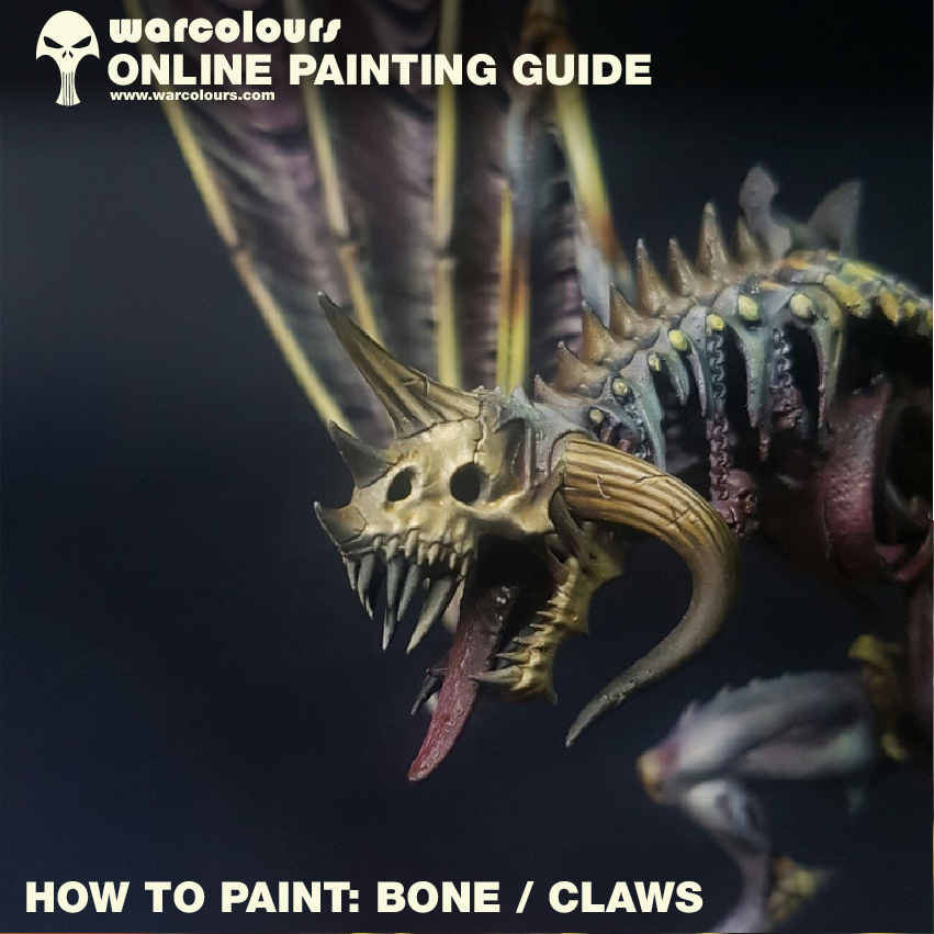 warcolours information: OTHER TECHNIQUES: 9. Painting bone/claws
