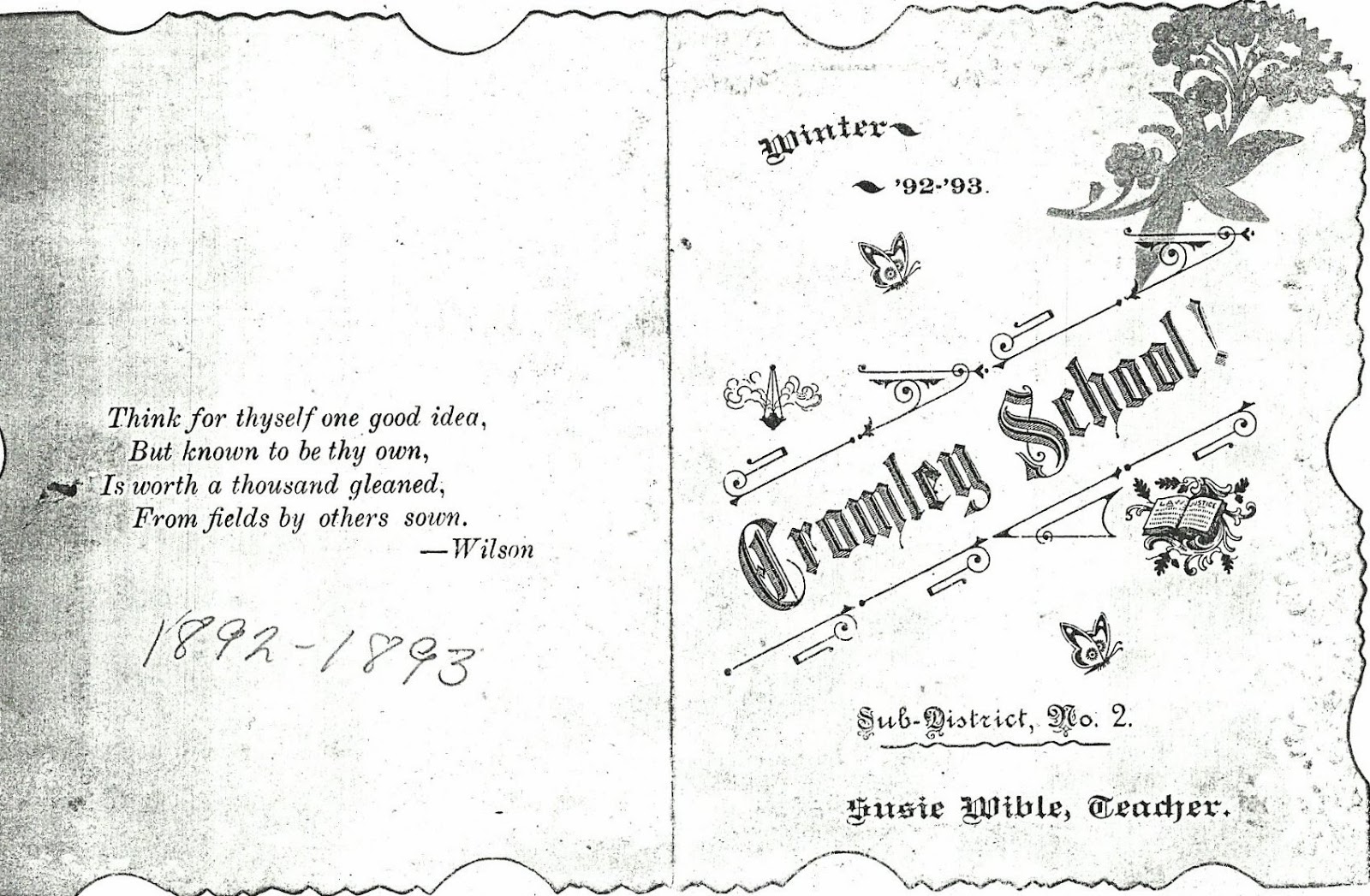 Defiance County, Ohio Genealogy: Cromley School, Defiance Township ... Defiance County, Ohio Genealogy: Cromley School, Defiance Township ...
