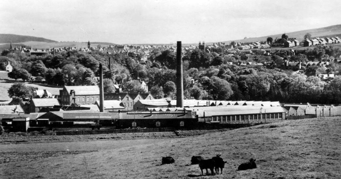 Tour Scotland: Old Photograph Isla Bank Mills Keith Scotland