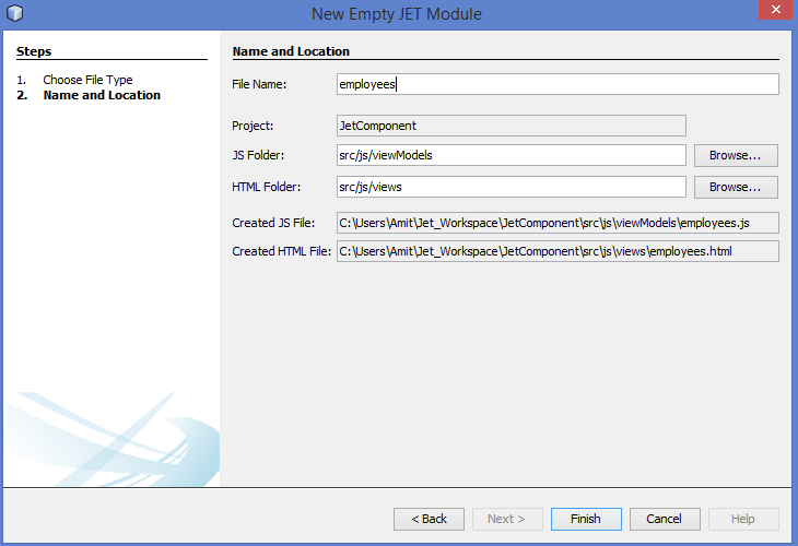 Amit's Java/Fusion Middle Ware/Cloud Blog: Add New Module In Oracle JET Application