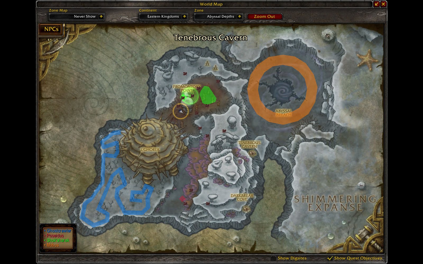 WoW Rare Spawns: Shok'sharak