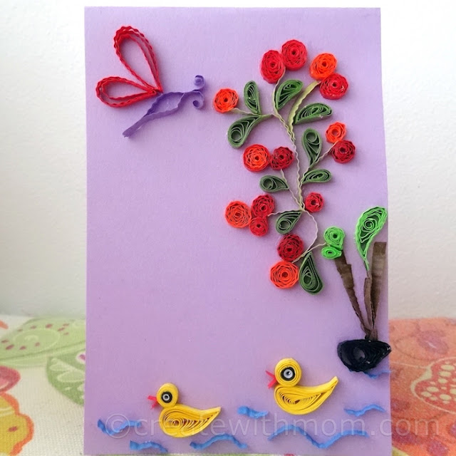 Create With Mom: Quilled Ducks #PaperCraft