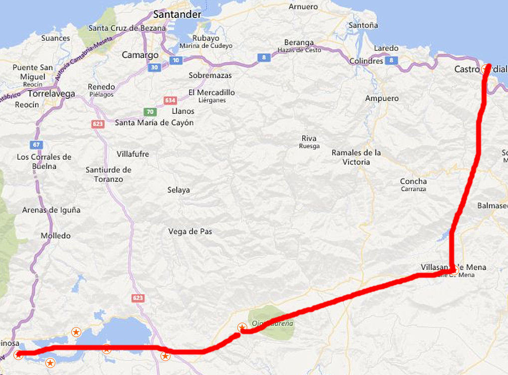 Hispania romana: Vía Iuliobriga - Flaviobriga