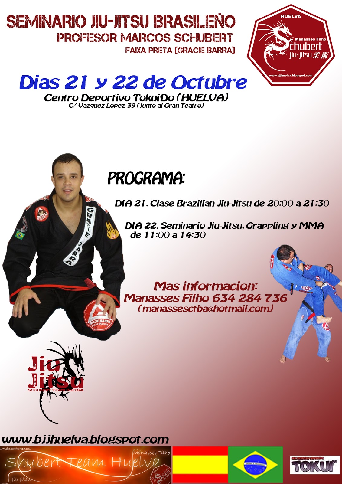 BRAZILIAN JIU JITSU HUELVA: SEMINARIO MARCOS SCHUBERT (HUELVA)