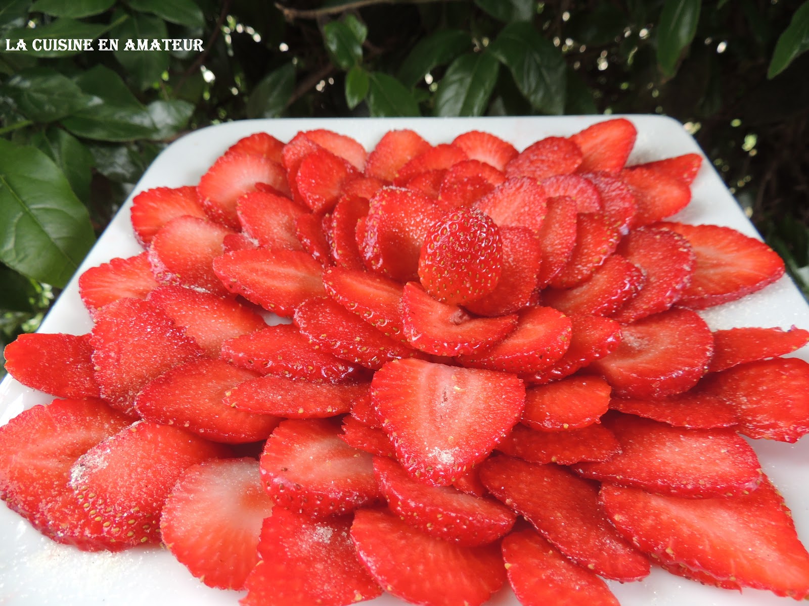 La cuisine en amateur de Maryline: Fraises au sucre