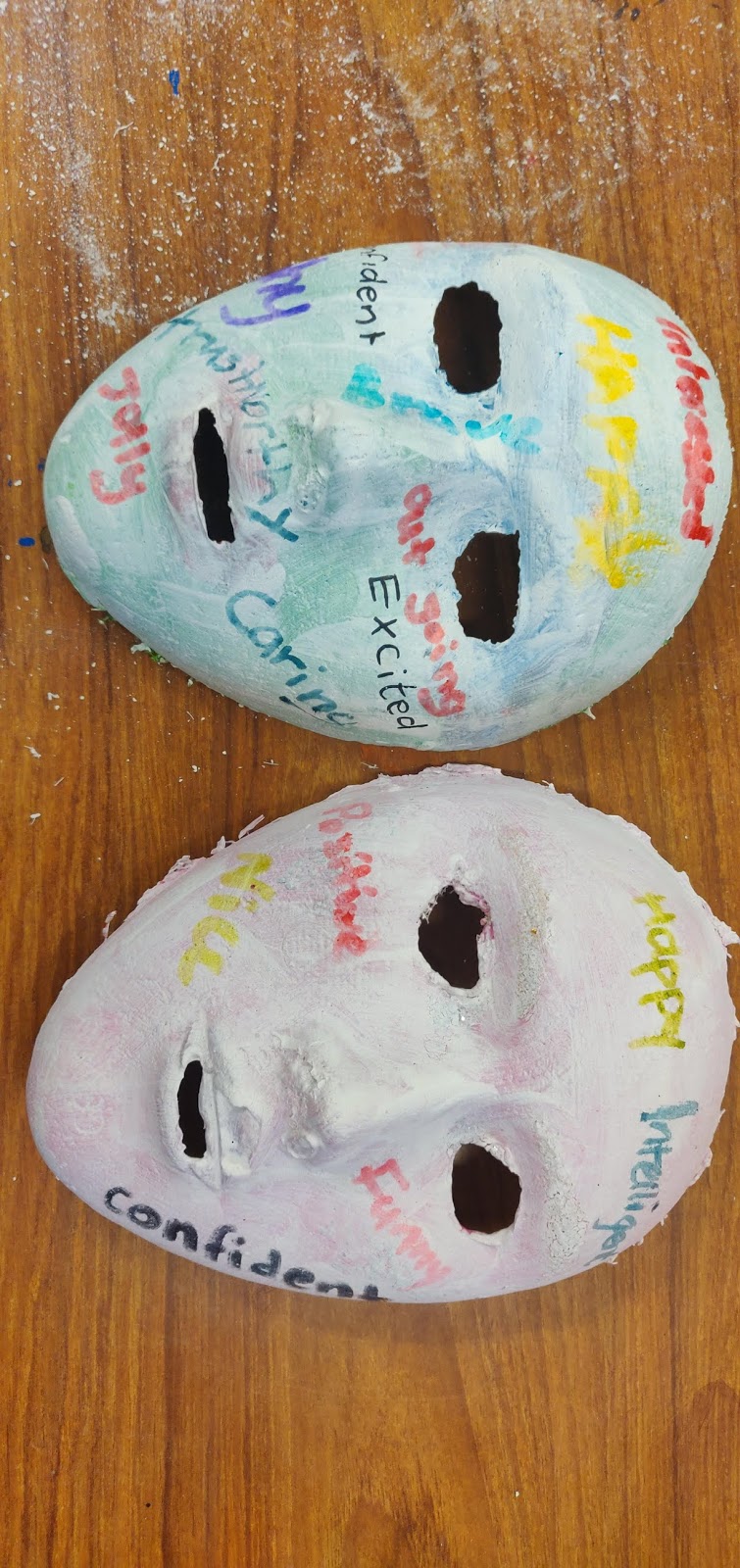 Plaster and paper Masks