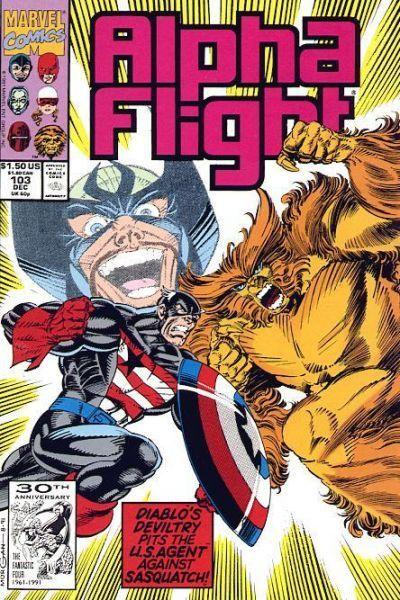 Adorkification: Puck Part 81: Alpha Flight #103 (December, 1991)