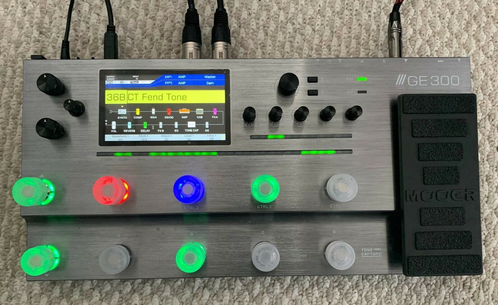 MATRIXSYNTH: Mooer Audio GE 300 Amp Modeling Synth