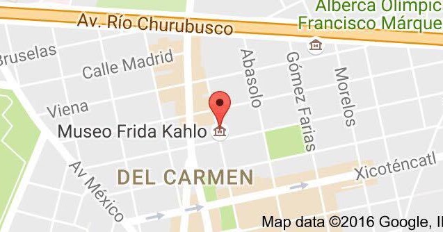 LA CASA AZUL : Mapa de ubicación