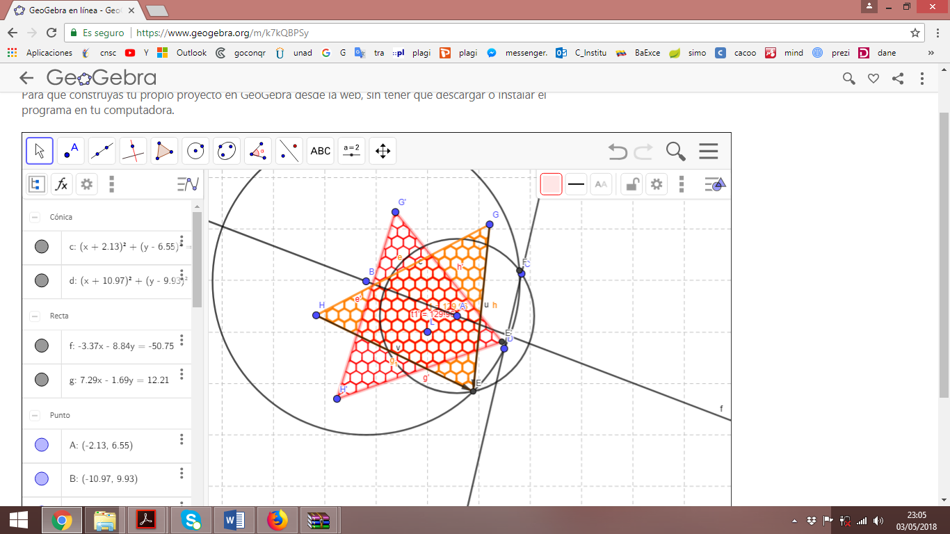 MatematiCavilando: Actividades diseñadas con Geogebra Avanzado