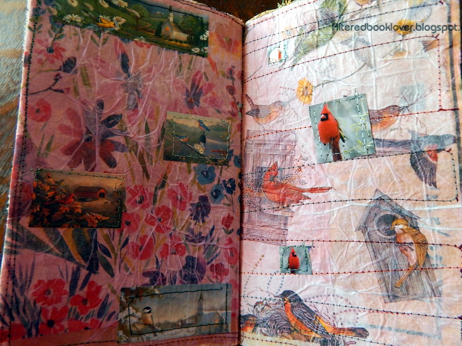Altered Book Lover: This book is for the BIRDS, part 2