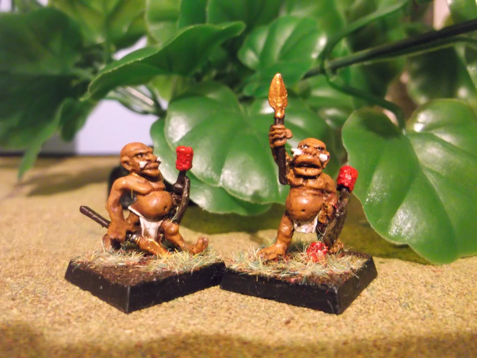 Goblin Lee's Miniatures Blog. : Bonus time Pygmies and a few Slann!