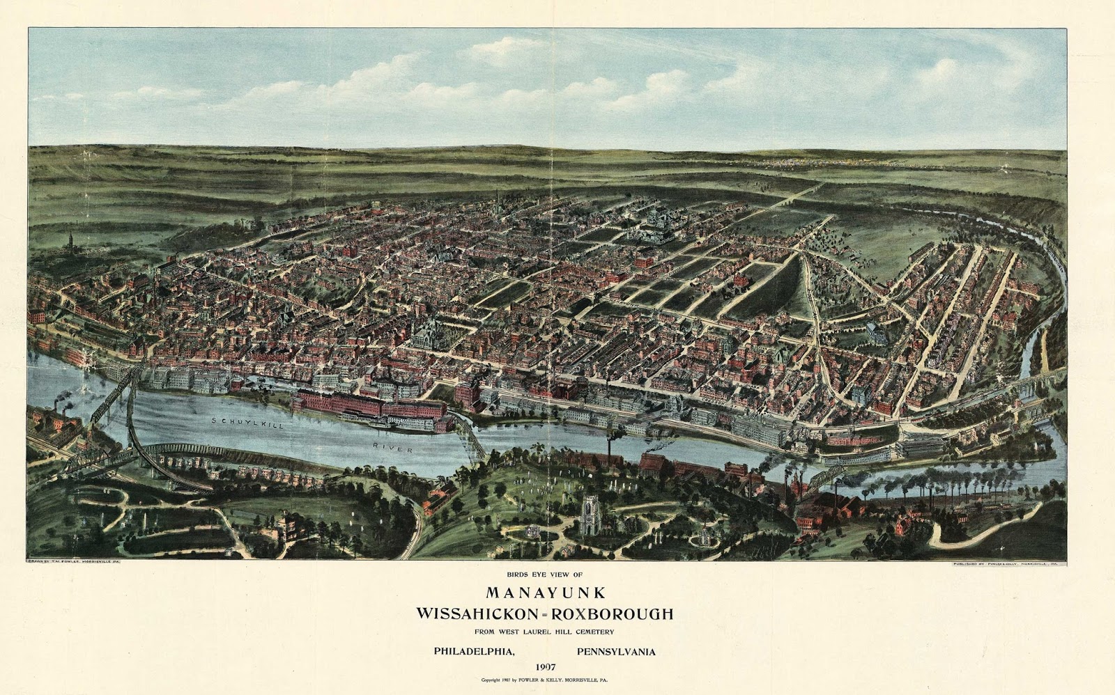 Antique Prints Blog: T.M. Fowler's Bird's Eye Views