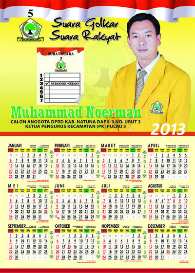 75+ Terpopuler Desain Kalender Caleg, Desain Kalender