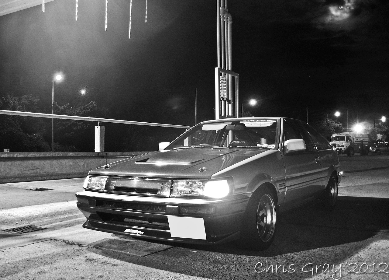Moshi Moshi? by Chris Gray: Random Photo: Night AE86