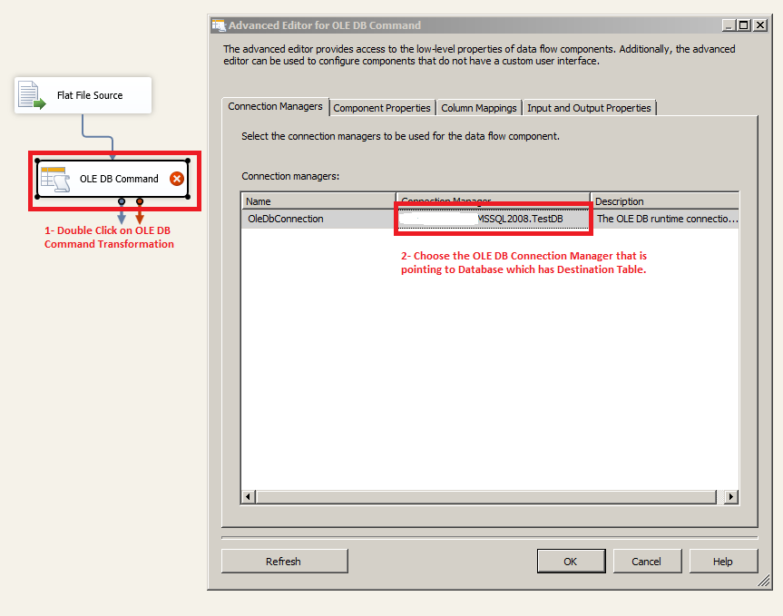 Welcome To TechBrothersIT: SSIS - How To Use OLE DB Command ...