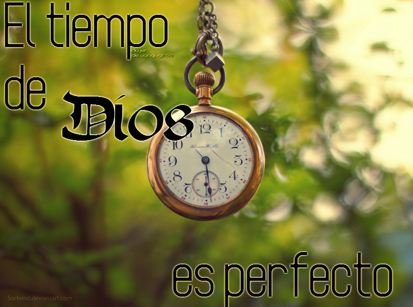 El tiempo de Dios es perfecto | Imágenes con frases que hacen bien al alma