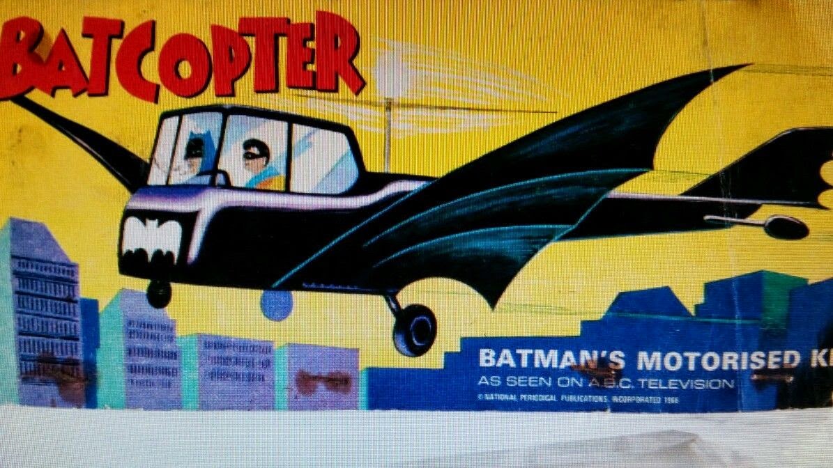 Pop Culture Safari!: Pop artifact: Vintage motorized Batman Batcopter ...