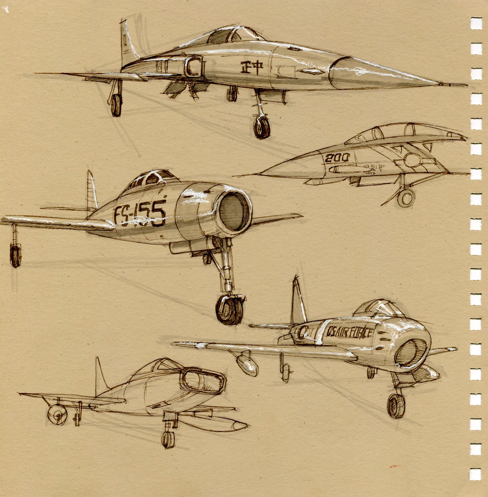 Plane Sketches | jchanarts