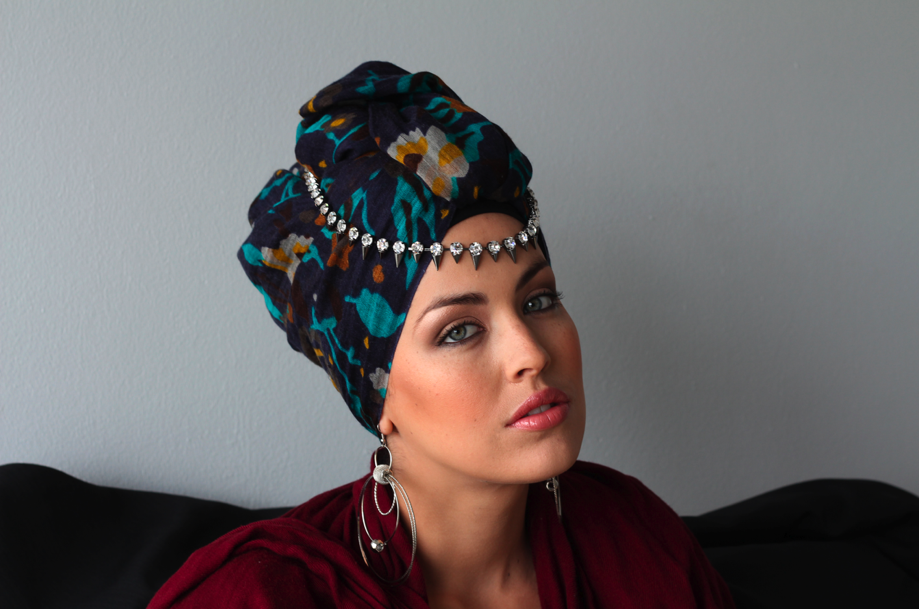 Turban Styling Street Style with Make Up by Razana Omar