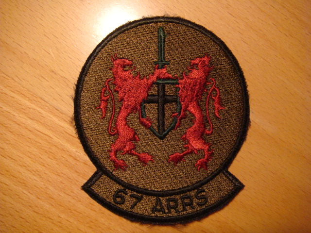 THE USAF RESCUE COLLECTION: USAF 67th. SOS and ARRS Subdued Patch Set