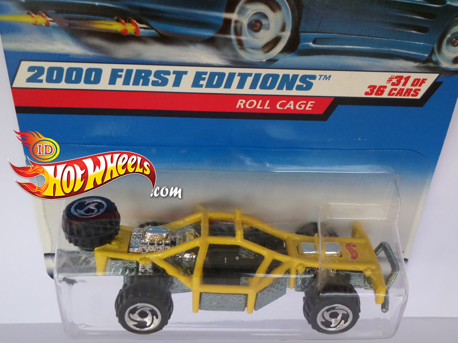 HOT WHEELS 2000 First Editions Roll Cage Yellow | INDOHOTWHEELS