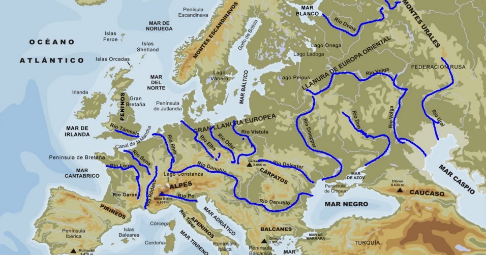 jmjlenguasociales1eso: RÍOS DE EUROPA