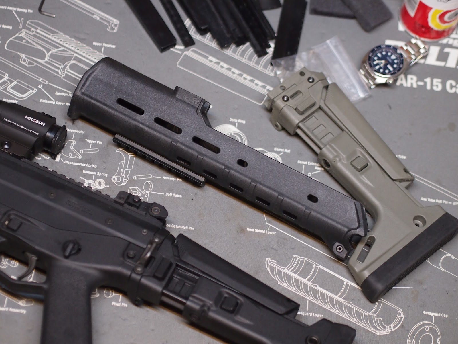 Mister Donut's Firearms Blog: Bushmaster ACR with new Magpul long hand ...