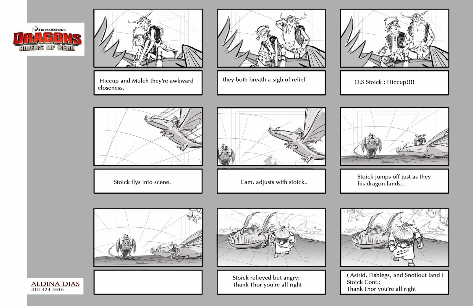 Director / Storyboard Artist/ Designer: " Dragons Riders of Berk ...