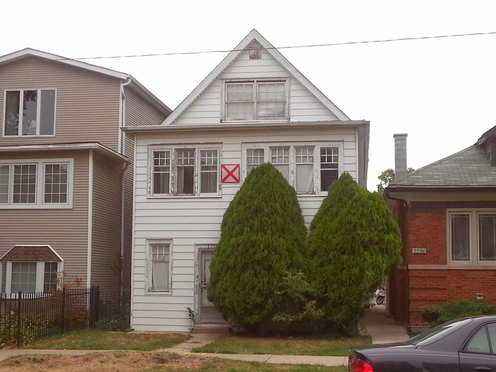 The Chicago Real Estate Local: Photo! Ravenswood "Red X" house now a ...