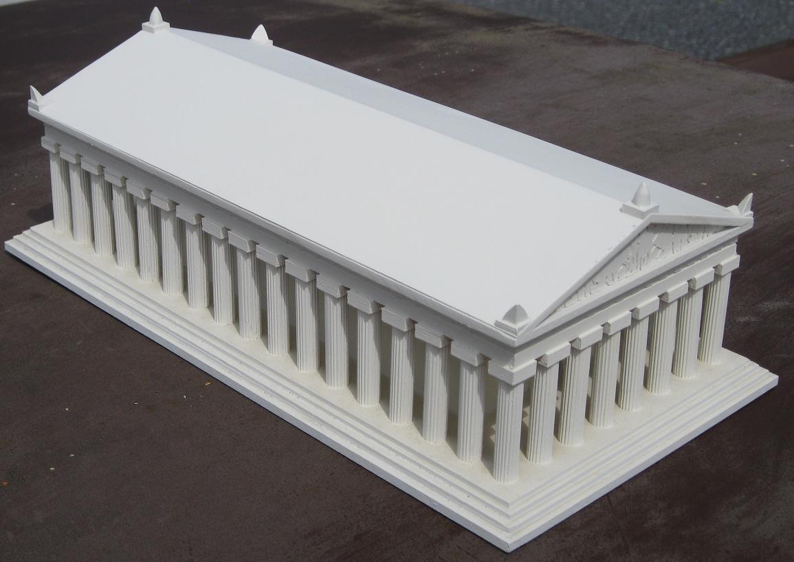 Jim's Junk!: 1993 Scratch built wood Parthenon model.