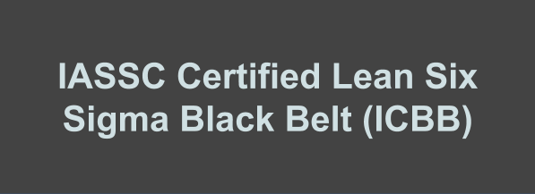 IASSC Six Sigma Black Belt | Process News