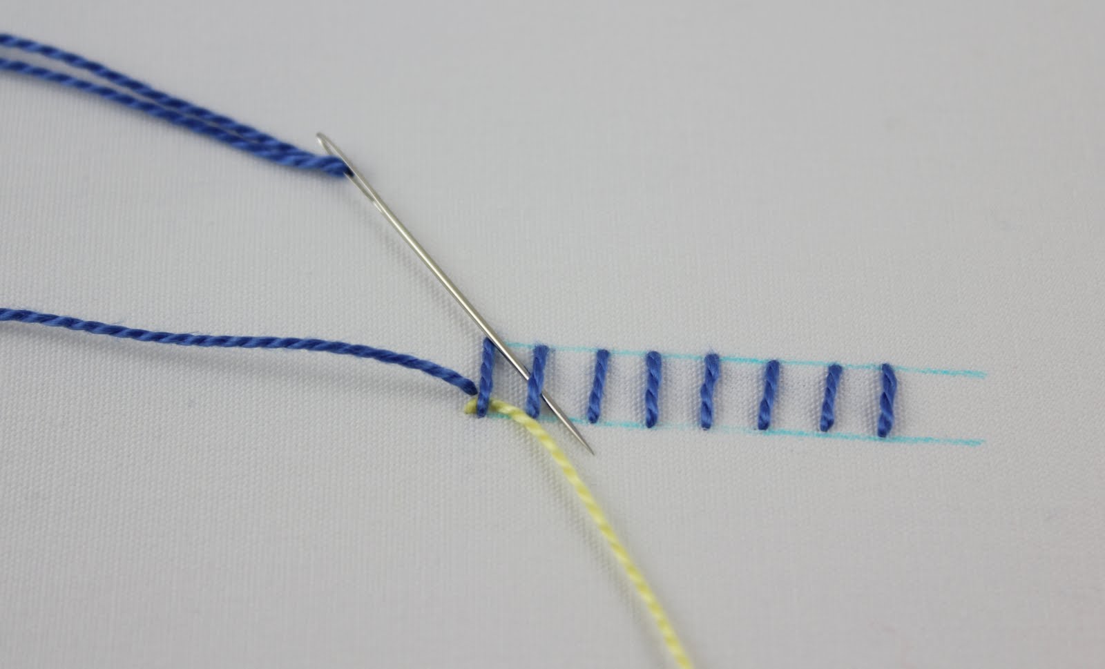 big B: 100 Stitches - Striped Woven Band Stitch