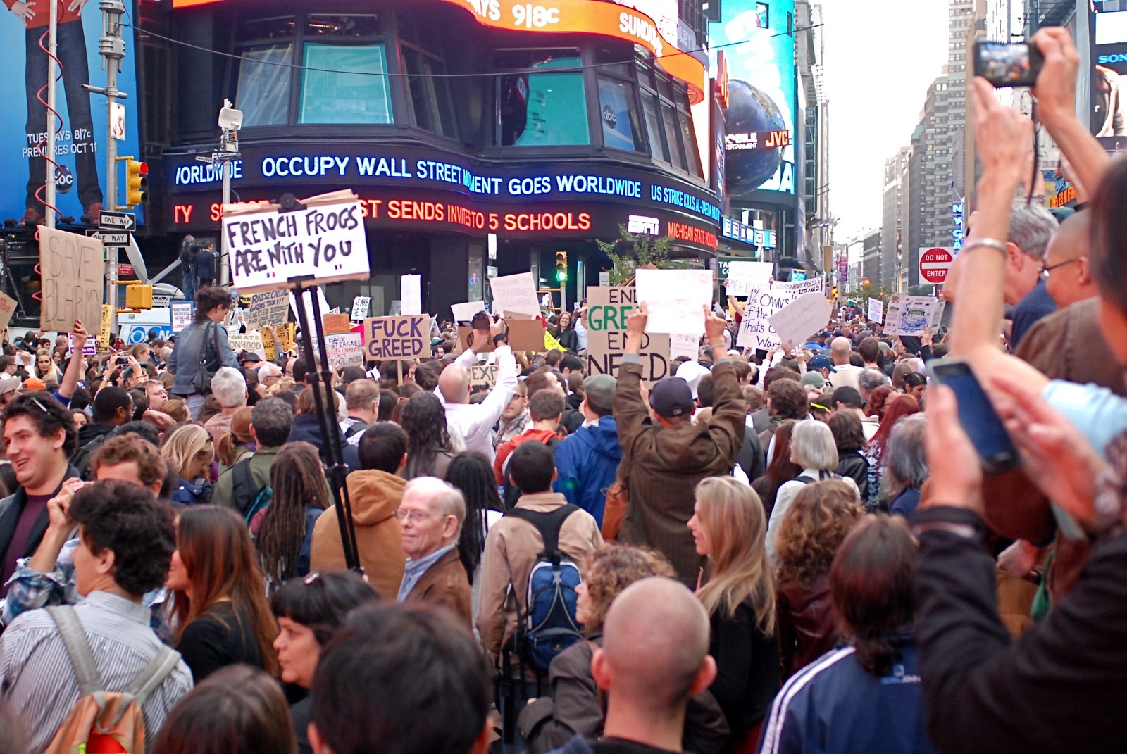 NYC ♥ NYC: "Occupy Wall Street" Protesters Occupy Times Square