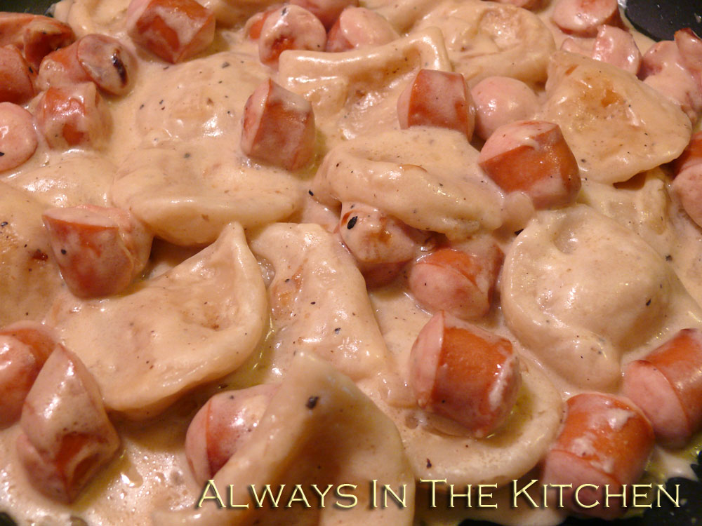 Dawna in the Kitchen: Smothered Perogy Skillet Dinner